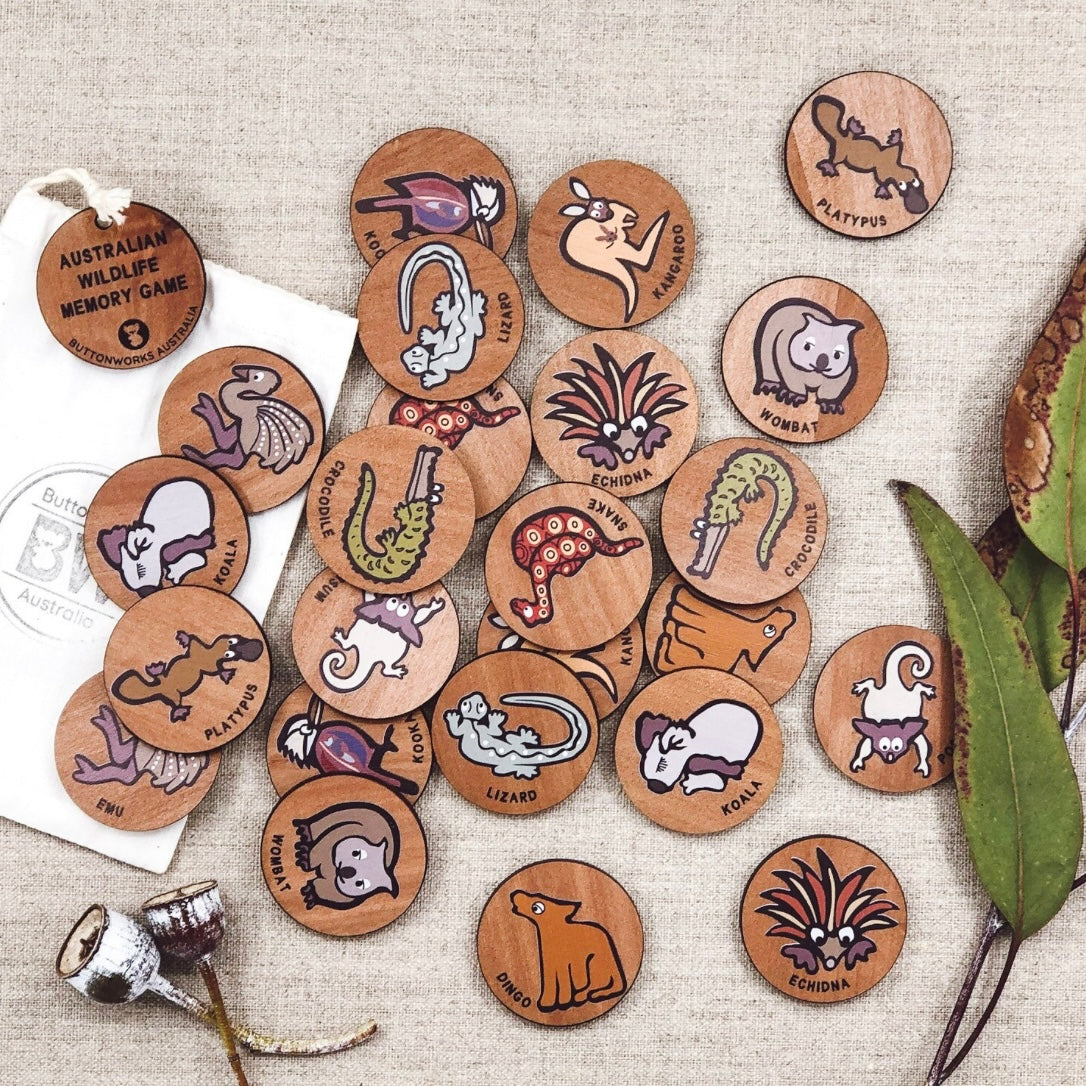 Australian Wildlife Jolly Animals Memory Game – Three Wild Sprouts