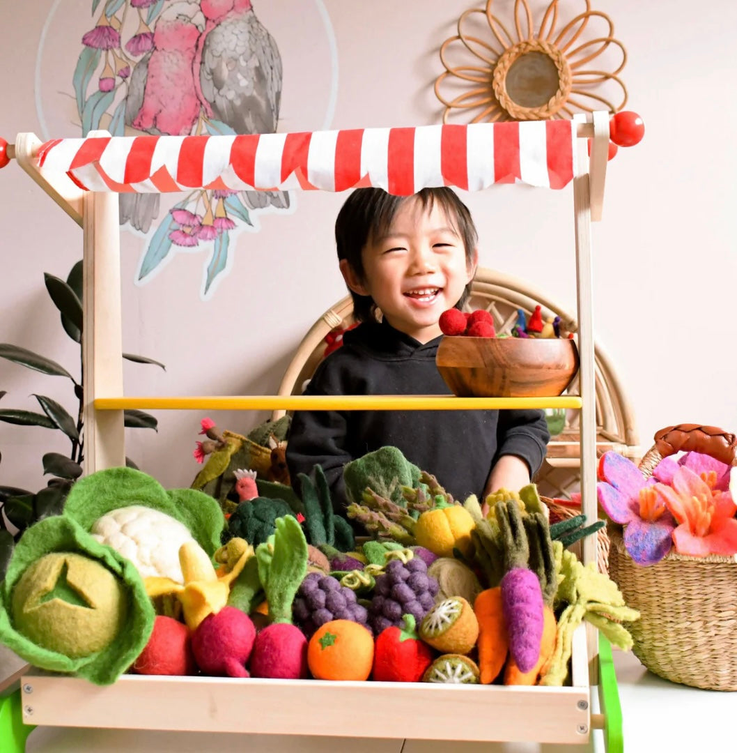 FELT STRAWBERRY – Three Wild Sprouts