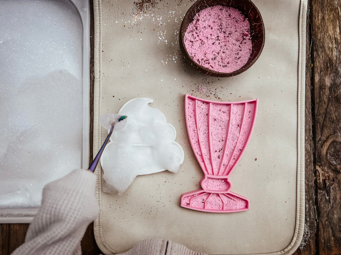 Large Sundae Cup Trinket Tray / Bioplastic Sensory Tray (2-piece ...