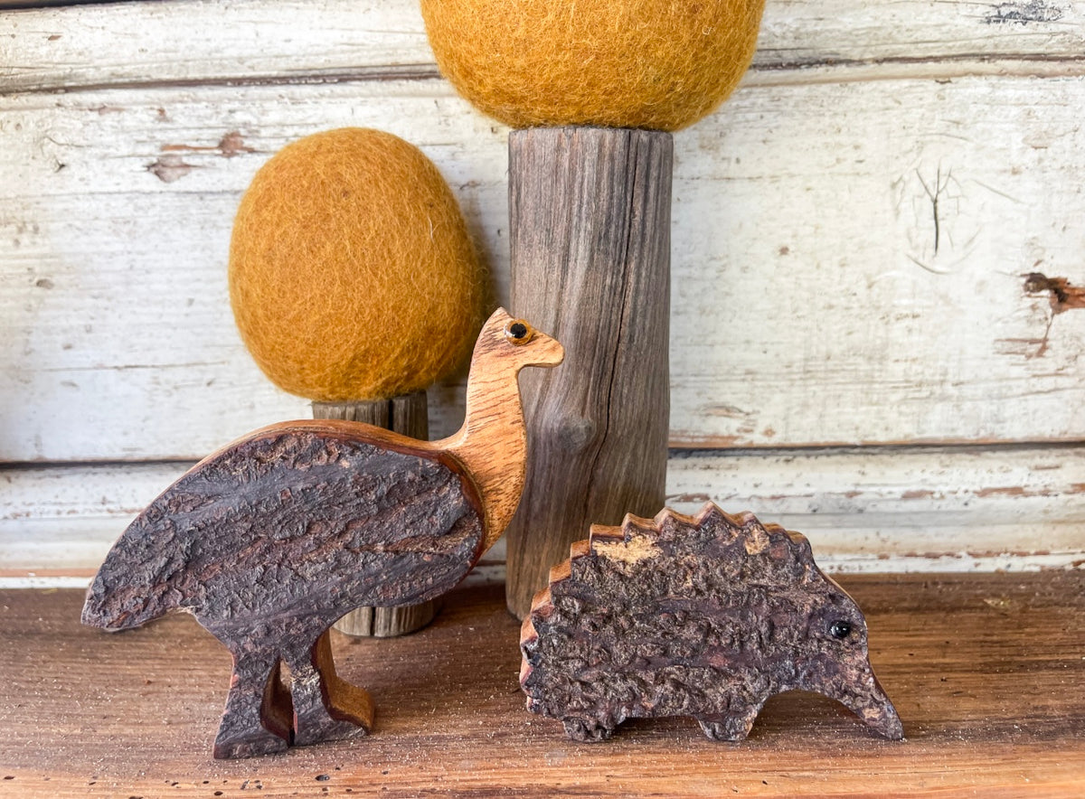 Australian Wood Animals/5pc – Three Wild Sprouts