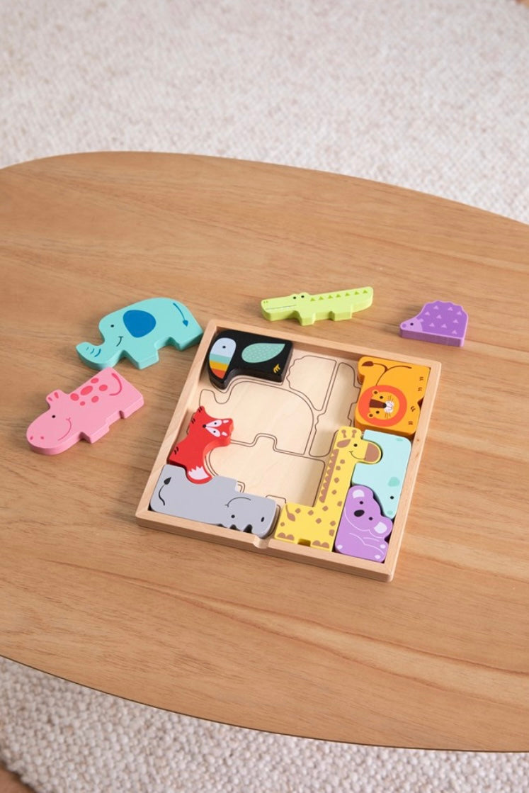 ANIMAL BLOCK PUZZLE – Three Wild Sprouts