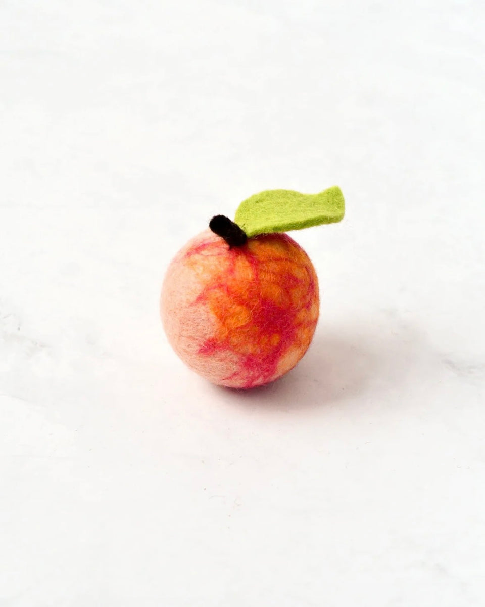 FELT PEACH FRUIT – Three Wild Sprouts