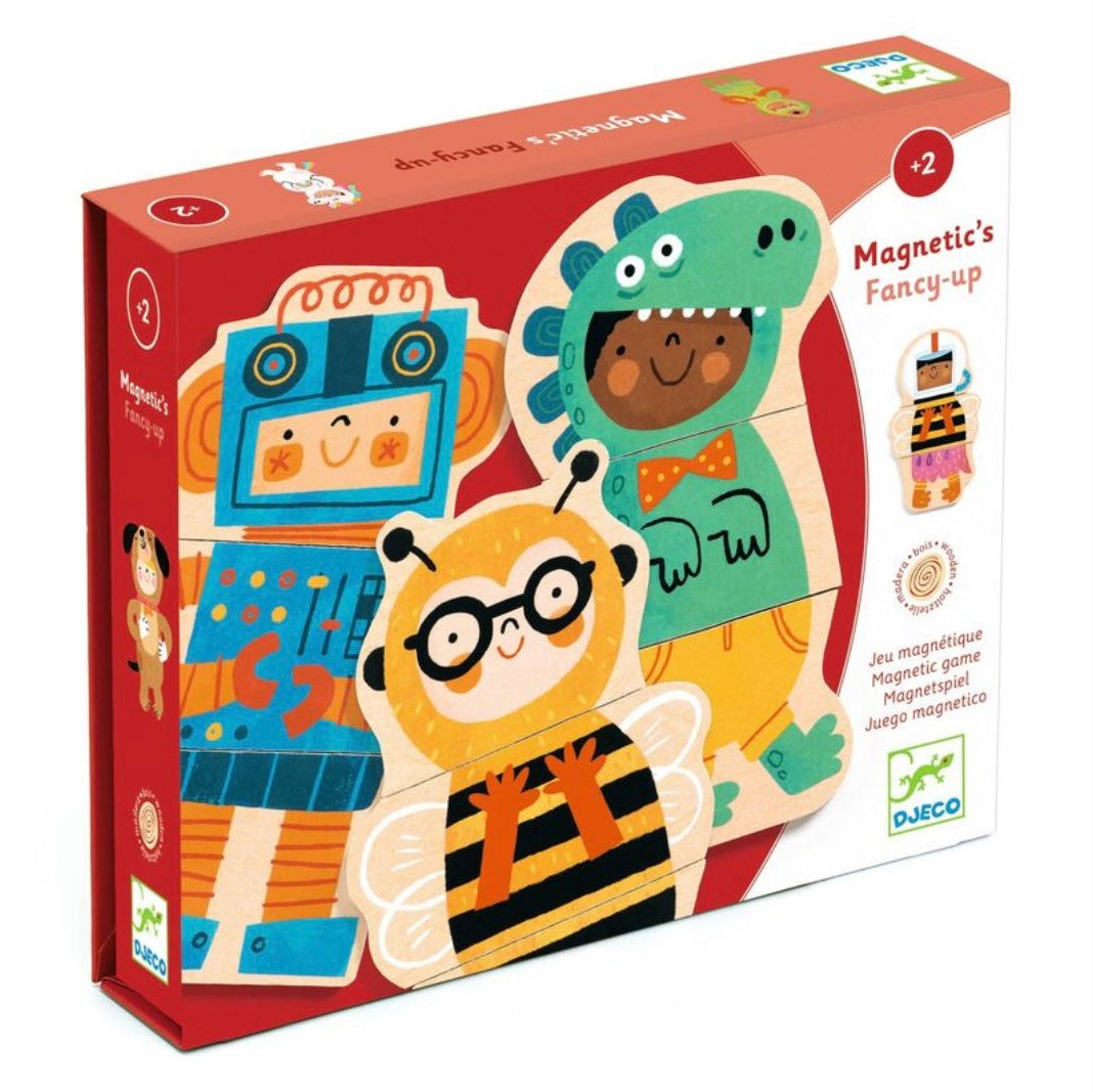 24 piece Wooden Magnetic Fancy Dress Up Set – Three Wild Sprouts