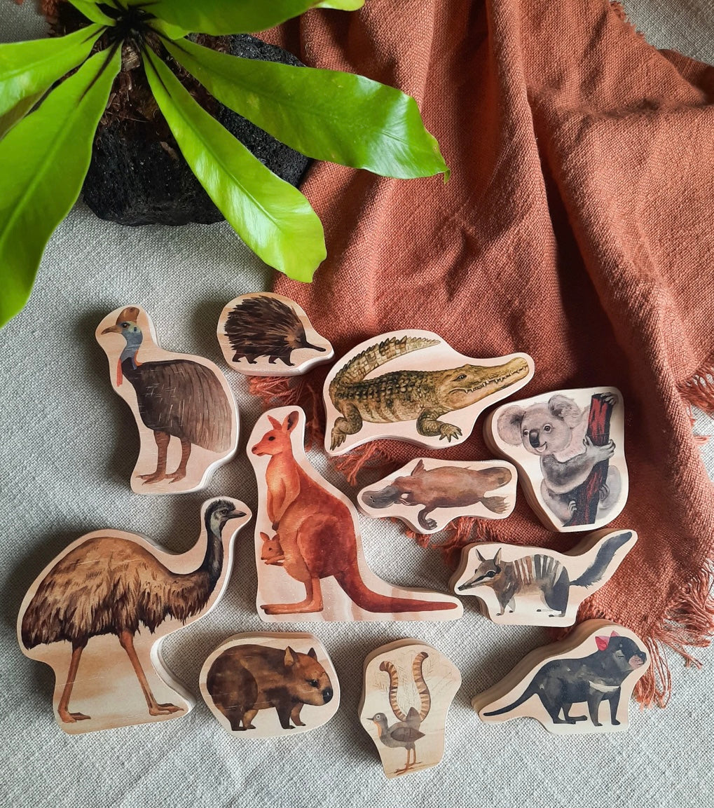 Aussie Animals - Small World Blocks – Three Wild Sprouts