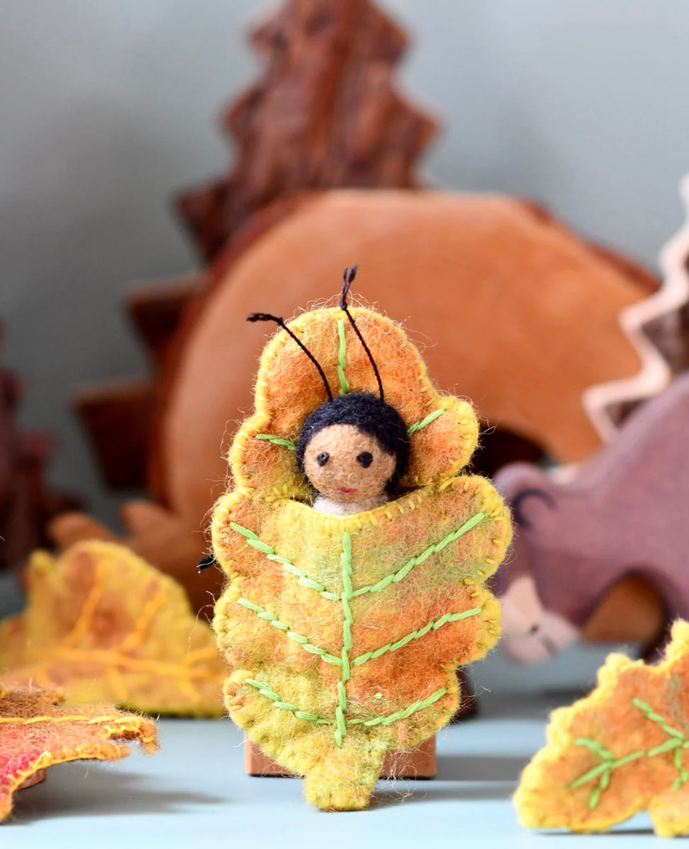 FELT OAK LEAF BABY – Three Wild Sprouts