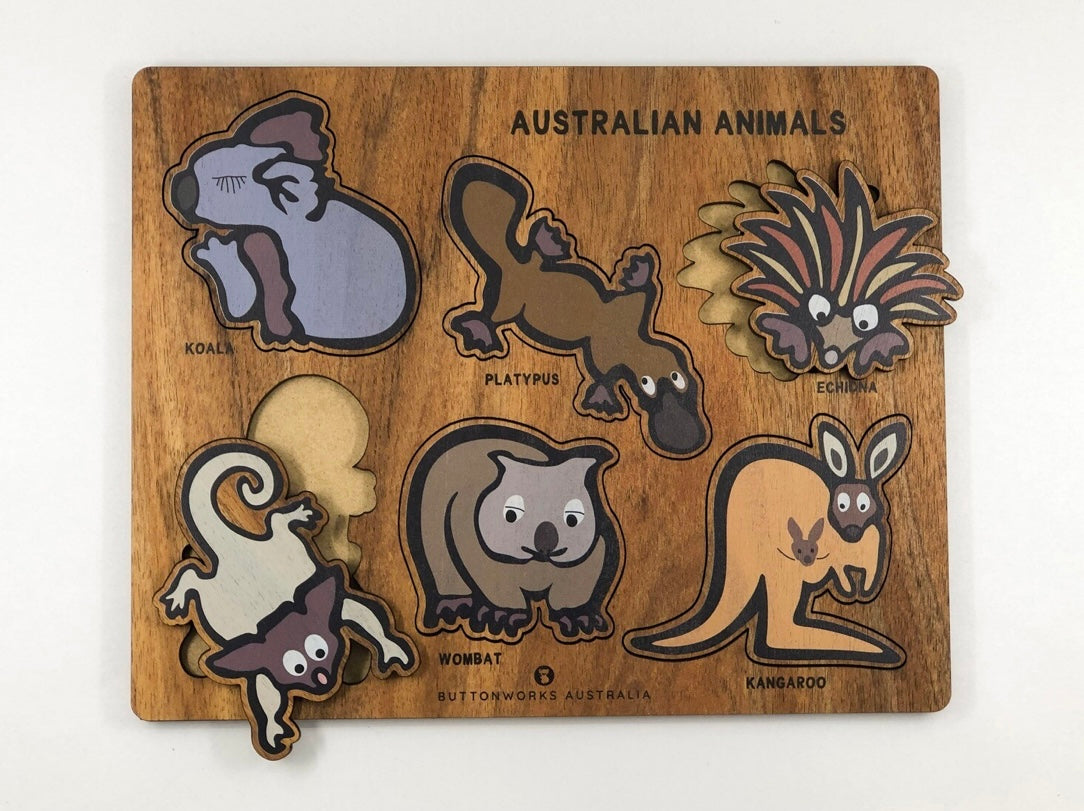 Jolly Animal Puzzle – Three Wild Sprouts